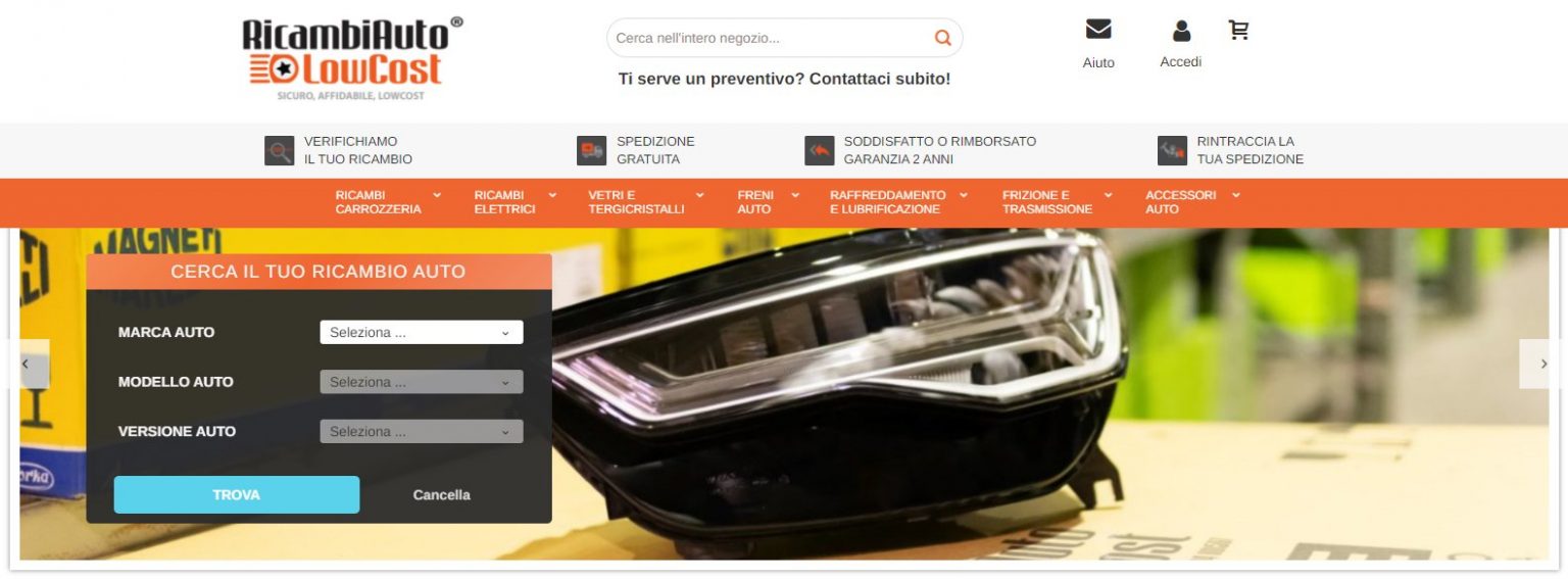 I 10 migliori siti di ricambi auto nel 2022 - Comparatif